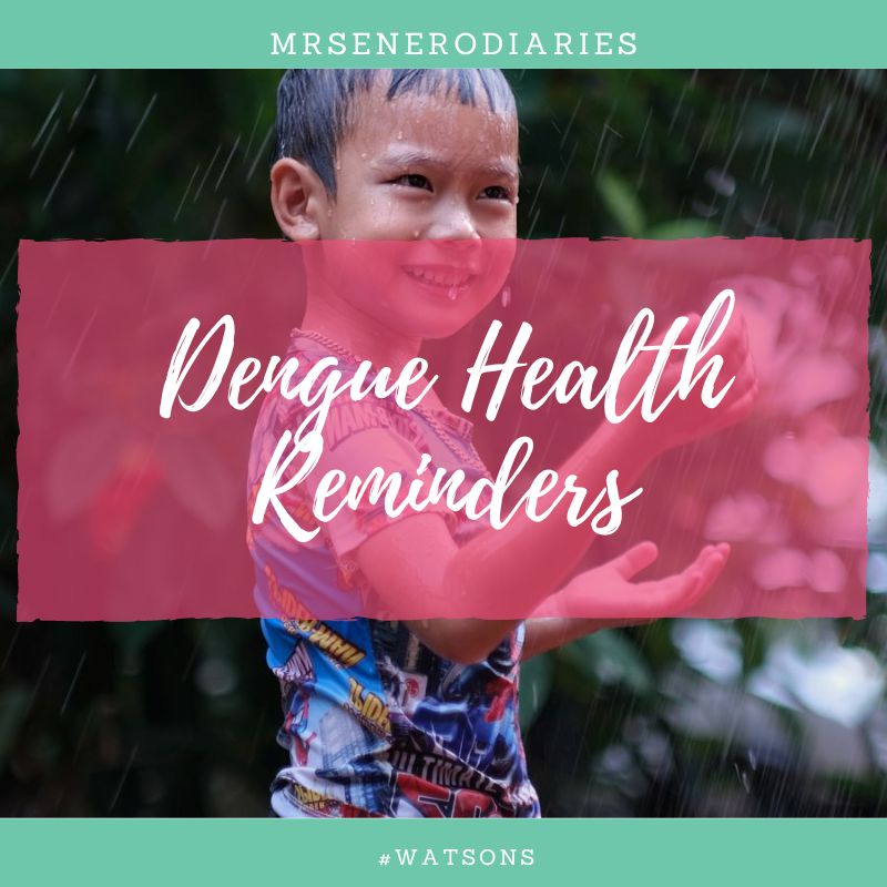 Dengue Health Reminders - MrsEneroDiaries Blog